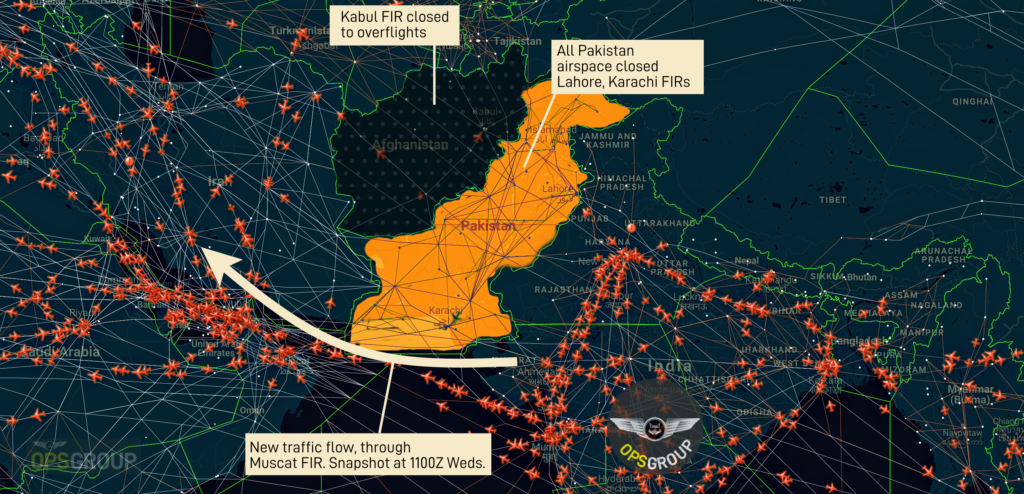 Pakistan Airspace Closure causing major flight disruptions - SamChui.com