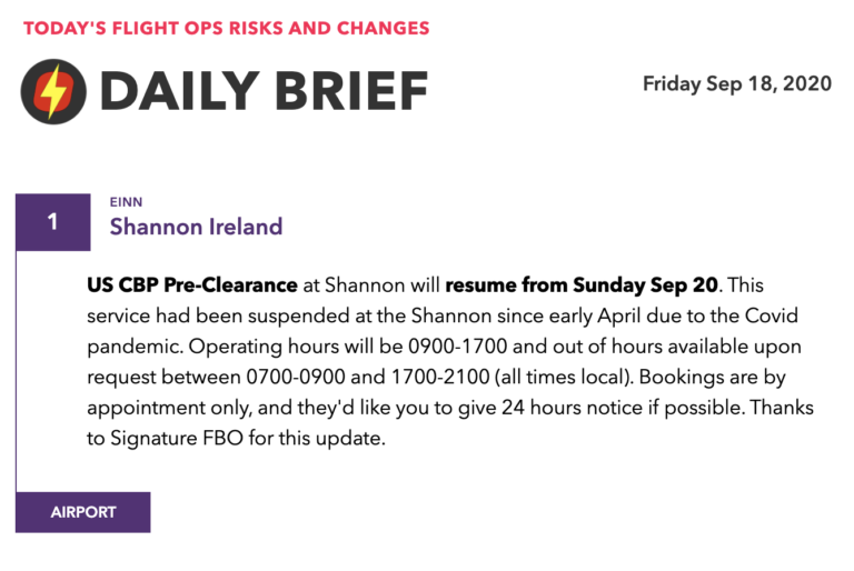 US Pre-Clearance: How does it work? – International Ops 2021 – OPSGROUP