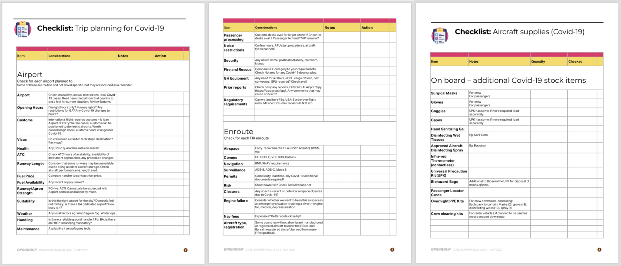 We got some checklists for you … – International Ops 2025 – OPSGROUP