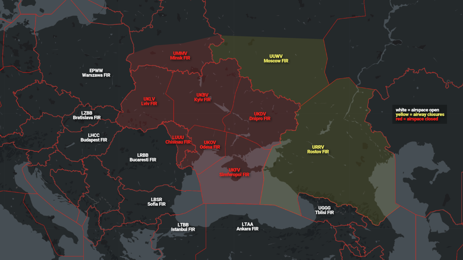 Ukraine/Russia Update: Airspace closures, Flight bans, Sanctions ...