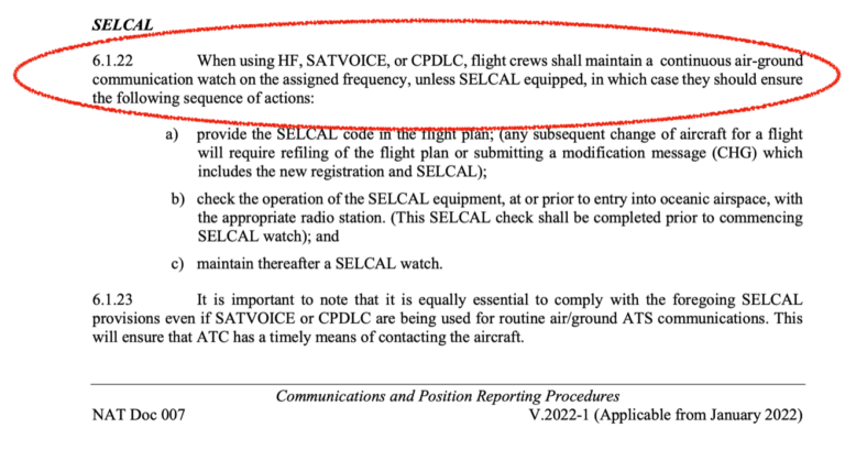 No SELCAL On The NAT? – International Ops 2025 – OPSGROUP