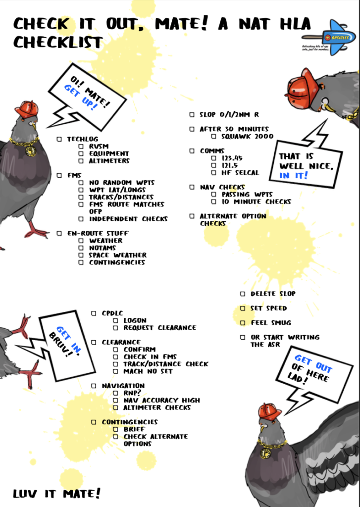 NAT Basics: An Unofficial Checklist For Pilots – International Ops 2025 ...