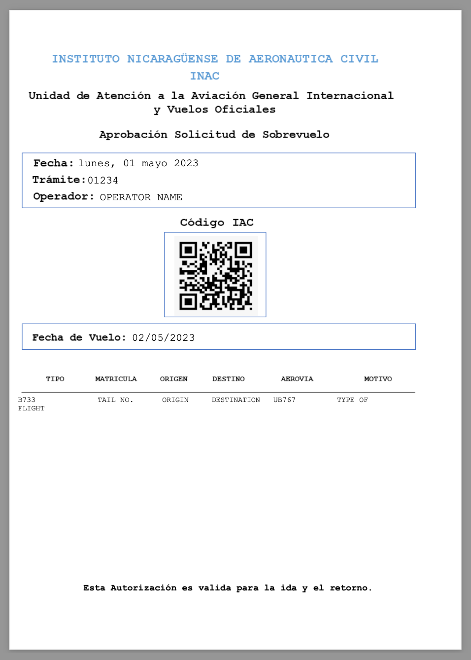 Nicaragua’s Silly New System For Overflight Permits – International Ops ...