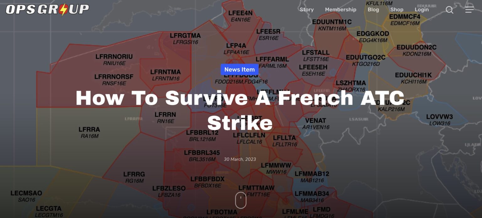 The Curious Case of the Bonus French ATC Strike – International Ops ...