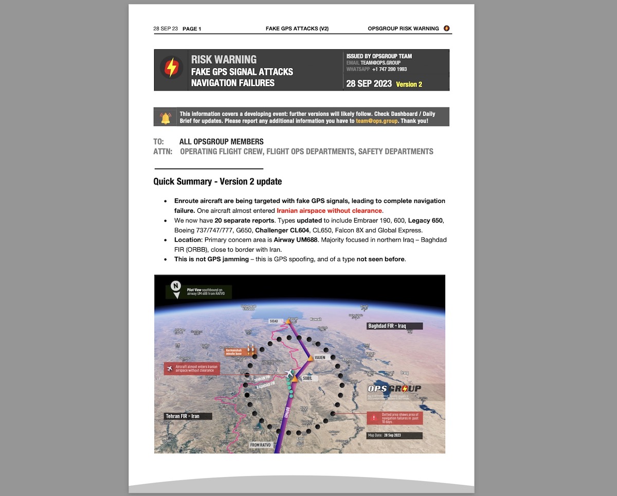 FAA warning issued, further serious navigation failures reported ...
