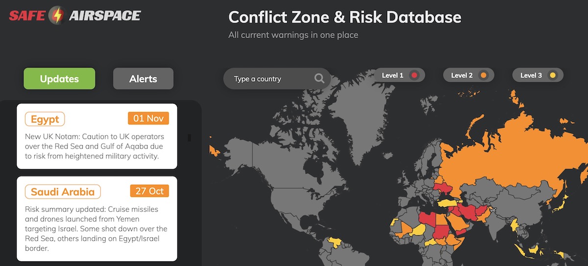 New Airspace Warning: The Red Sea – International Ops 2025 – OPSGROUP