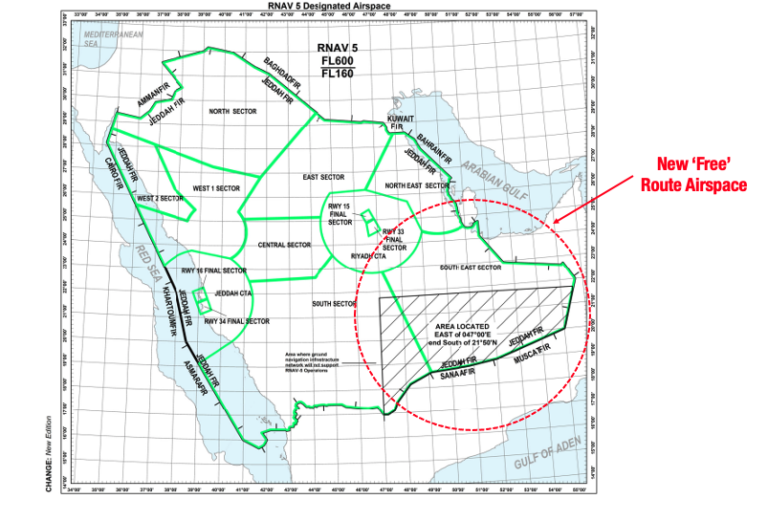 Saudi Arabia Overflights – Free Route Gotcha – International Ops 2025 ...