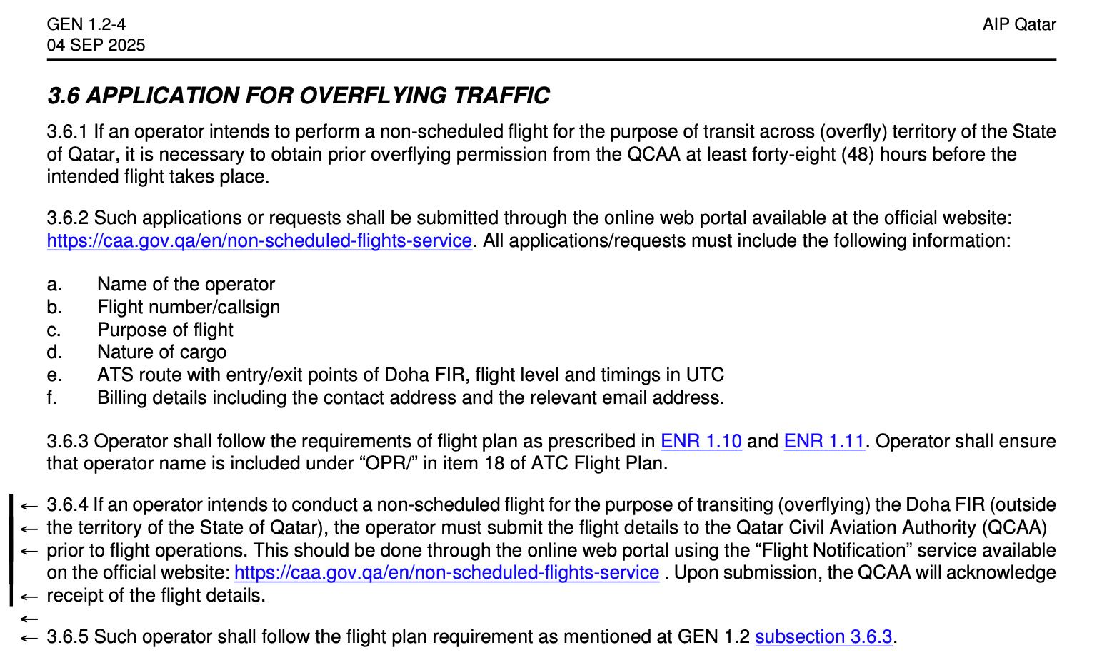 New Rule for Qatar Overflights – International Ops 2025 – OPSGROUP