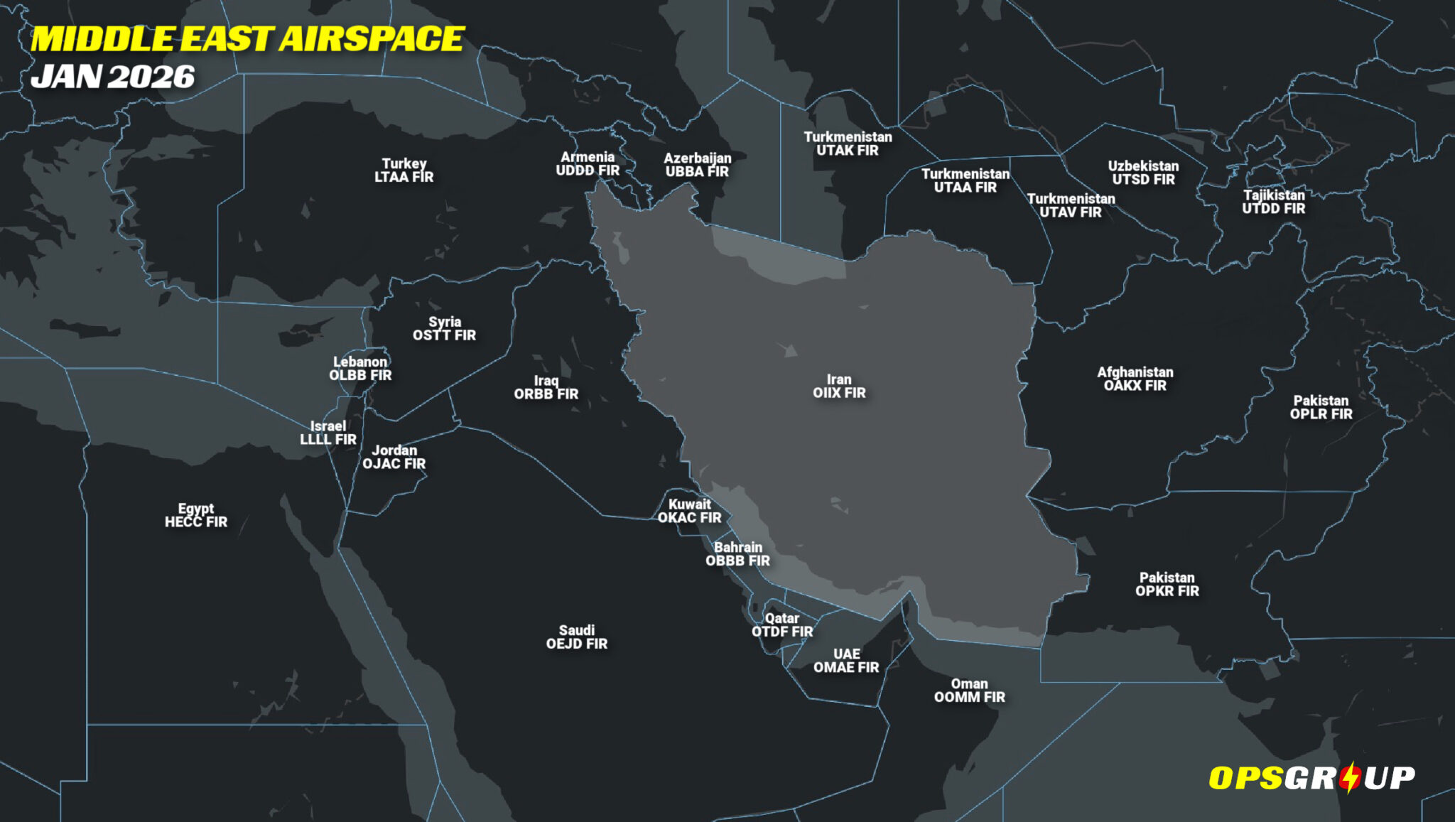 Crisis in Iran: Elevated Airspace Risk – International Ops 2025 – OPSGROUP